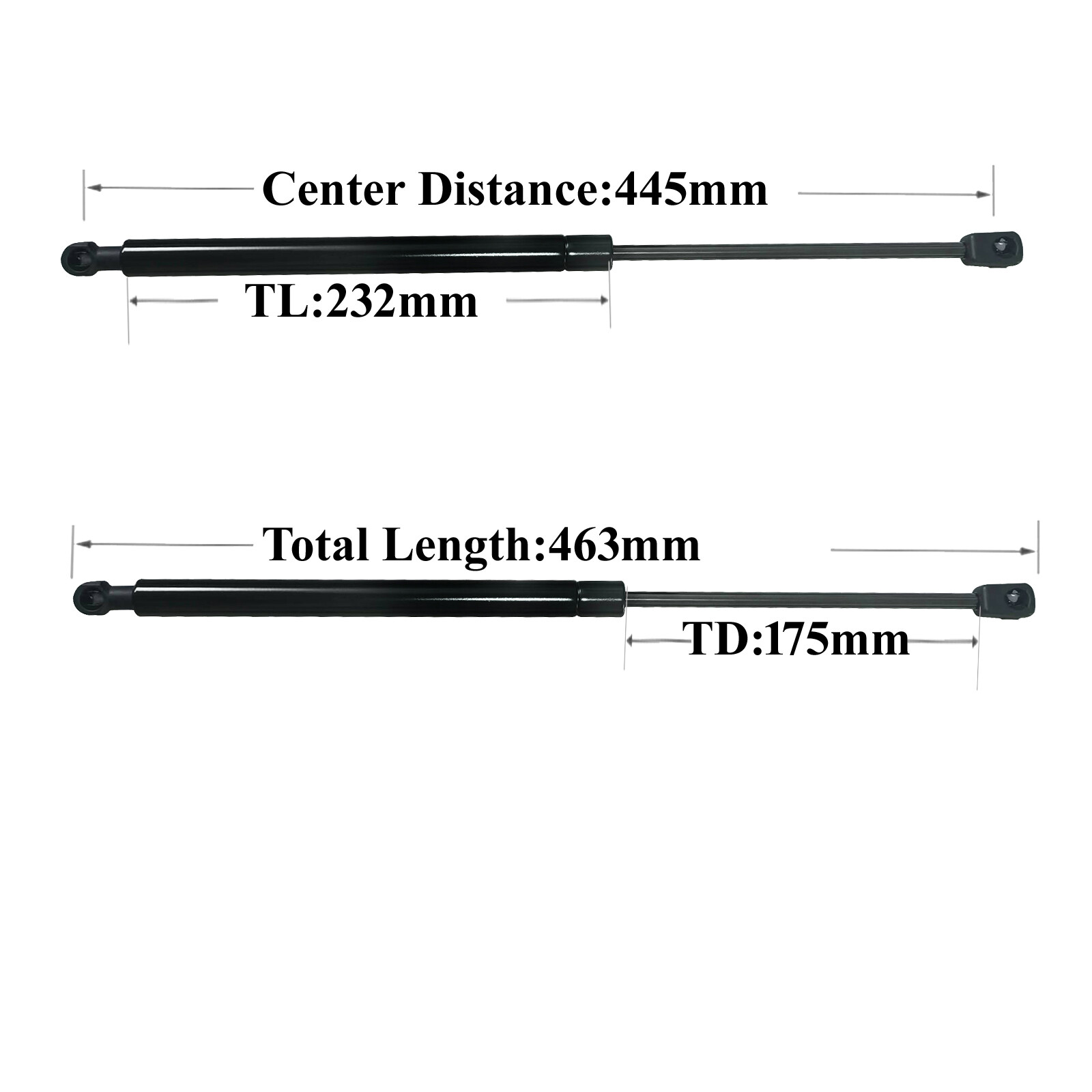 2 Tailgate Boot Gas Struts for Toyota Corolla Hatchback 2006-2012 ...