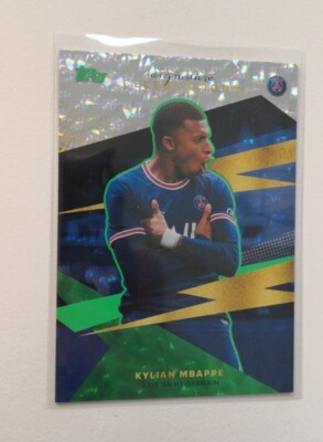 Topps PSG Team Set 2021/2022 Kylian Mbappe Signature Celebrations HOLO ...