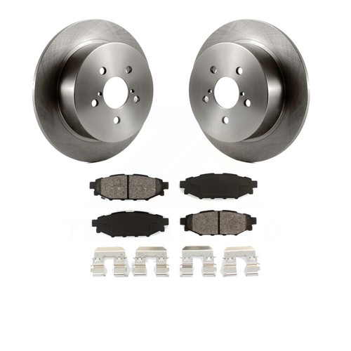 Rear Disc Rotors & Semi-Metallic Brake Pads Kit For Subaru Legacy ...
