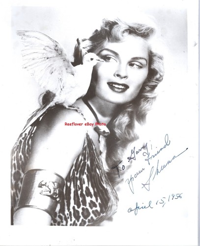 Irish McCalla Autographed Photo Sheena Queen of the Jungle Actress 8 x ...