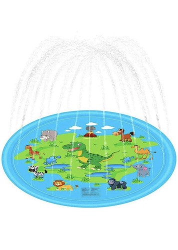 Splash Pad 67" Size Sprinkler Play Mat for Dogs & Kids Extra Large ...