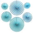 Mixed Size Hanging Paper Fan Round Wheel Paper Fans | eBay