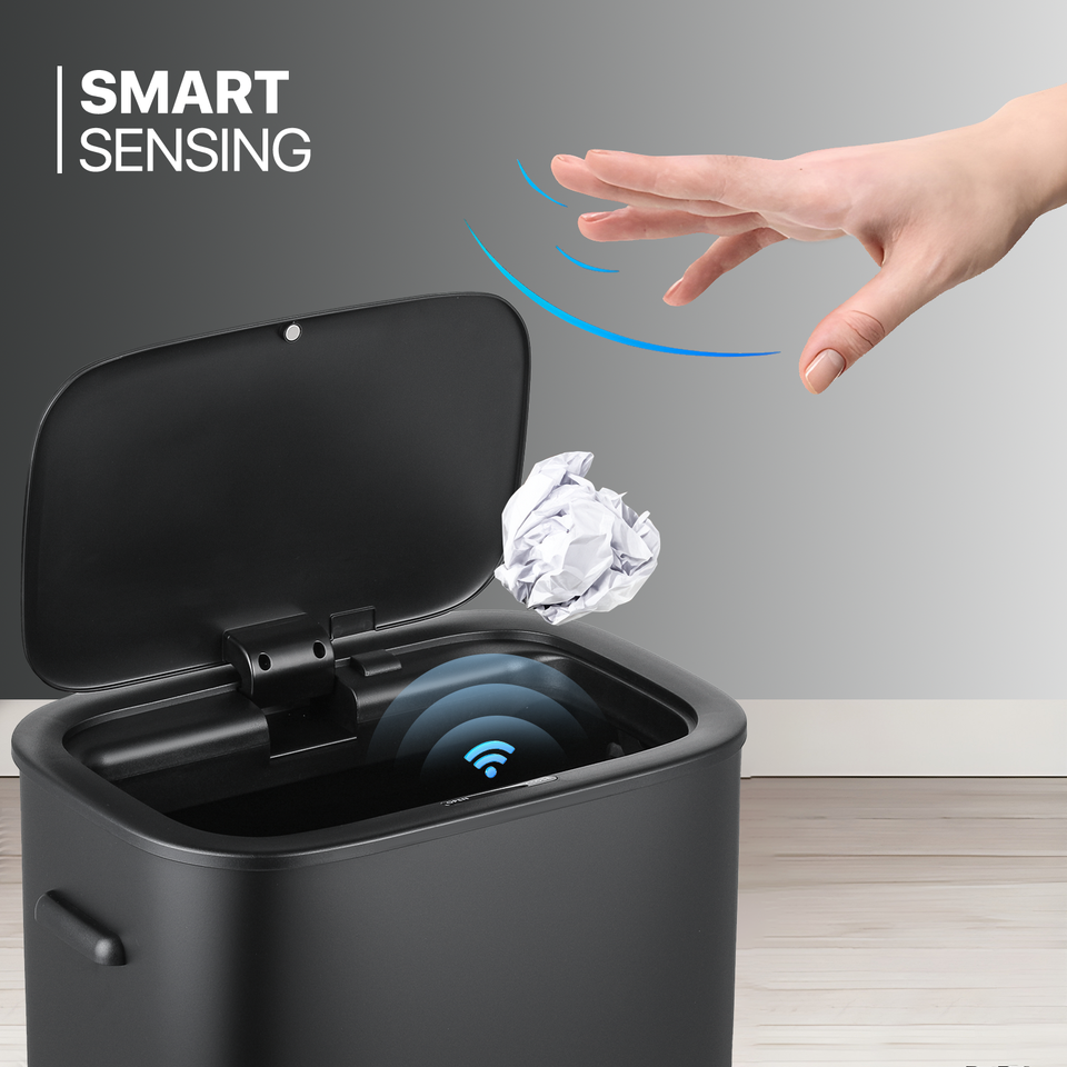 Motion Sensor Trash Can Touchless Automatic Dustbin Home Kitchen 55L ...