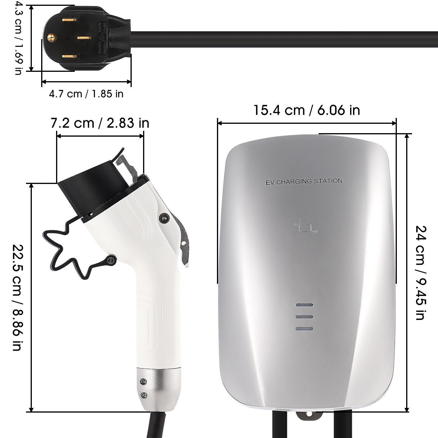 Level 2 EV Smart Home 32Amp Charging station 220V Electric Vehicle ...