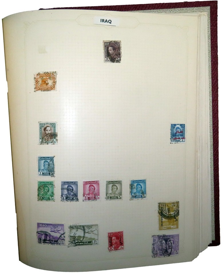 Worldwide Stamp Collection in 2 Old Leaf Stamp Albums | eBay UK