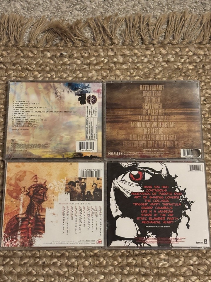 (4) A Static Lullaby Emo Screamo Post Hardcore Music CD Lot Faso Latido ...