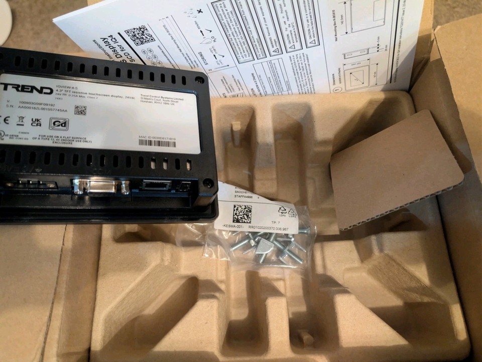 Trend IQView-4-S TFT Touchscreen Display. 24 V DC | eBay UK
