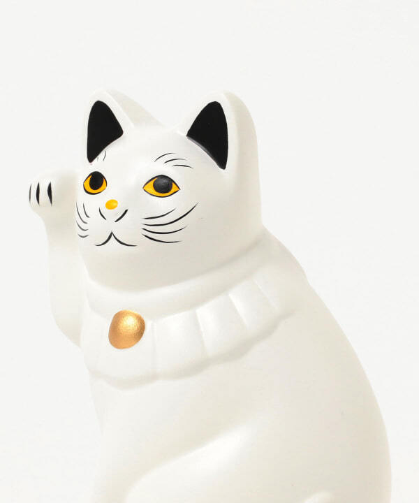 Japanese Hand Painted Lucky Cat SETO Maneki Neko 12cm Mint-Green Sit ...