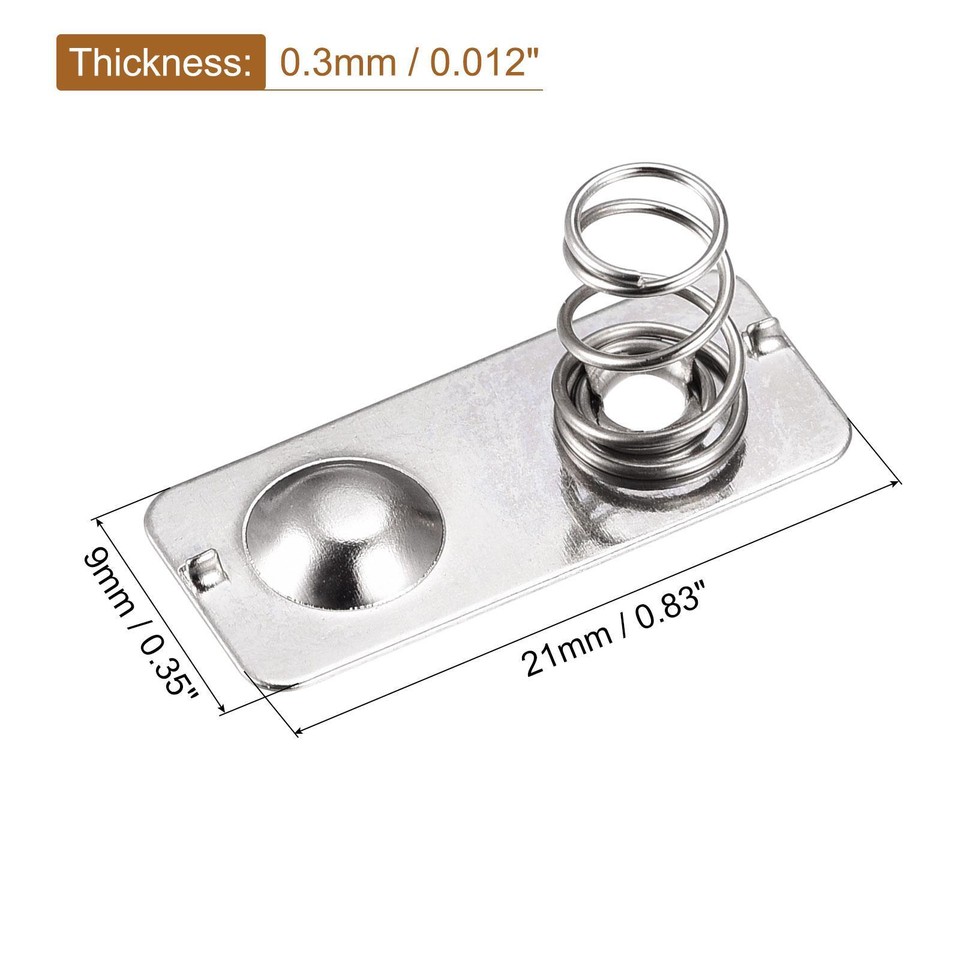 Battery Spring Plate AAA Battery Spring Contact Nickel Plate 21mmx9mm ...
