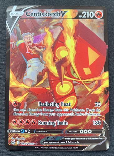 Centiskorch V TG14/TG30 Lost Origin Trainer Gallery Pokemon TCG Card ...