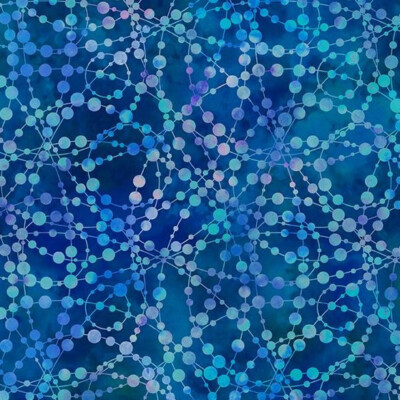 ITB In the Beginning Fabric Jason Yenter Dazzle Bubbles Blue Dots 4JYP-2 | eBay