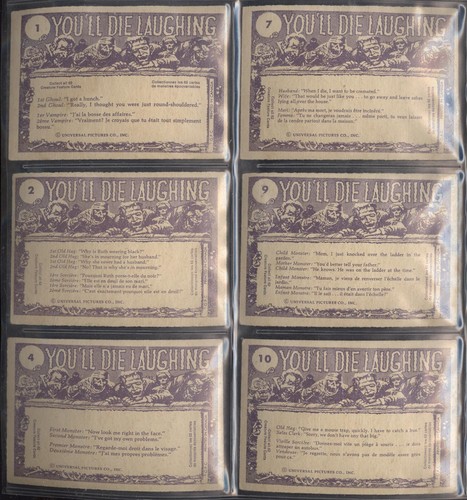 1973 YOU'LL DIE LAUGHING O PEE CHEE 1 TO 62 OPC CARD SEE LIST | eBay