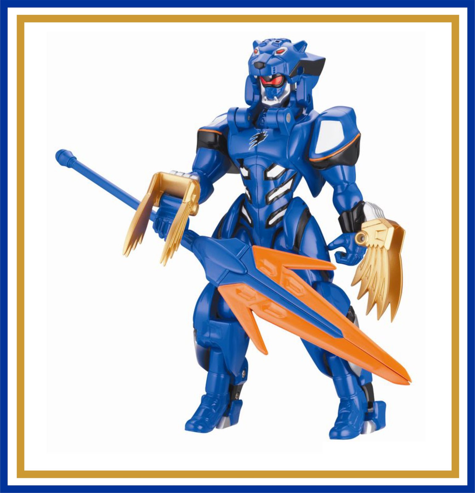 Power Rangers Jungle Fury Blue Ranger Jungle Master Mode