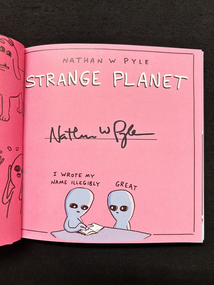 SIGNED Nathan W Pyle STRANGE PLANET Strand SIGNED First Edition 1st ...