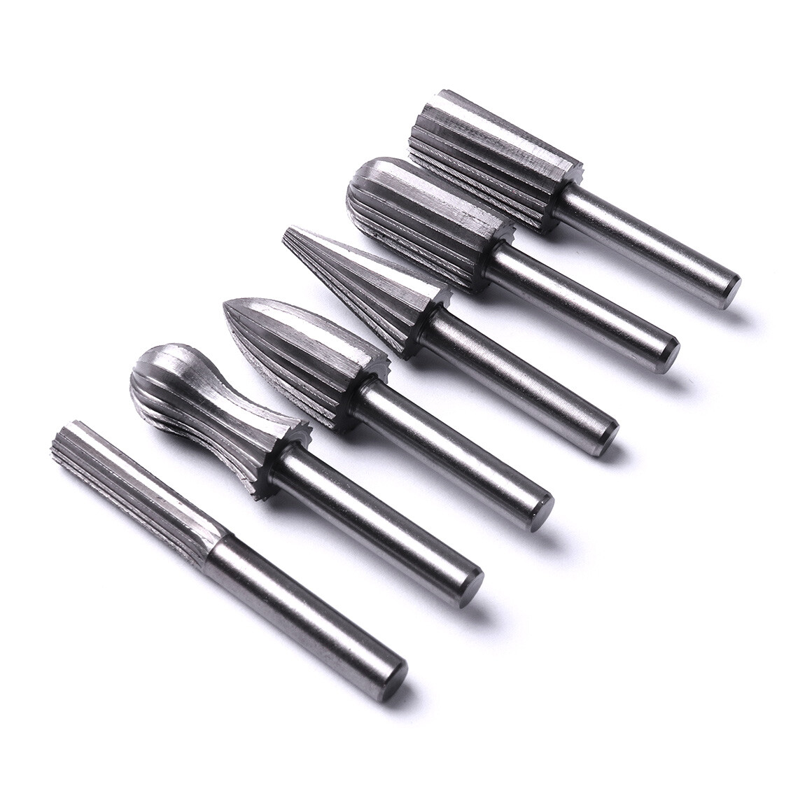 6pcs 6mm Steel Rotary Burr File Set for Metal Wood Stone Grinding Drill ...