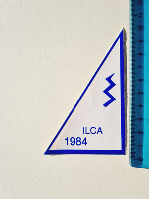 Autocollant Ilca 1984 Laser Voile Timbre 80s Vintage Original | eBay