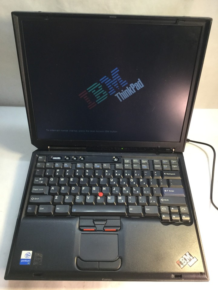 VINTAGE IBM ThinkPad R40 14" Laptop Intel Pentium M CPU-BOOTS/BIOS ...