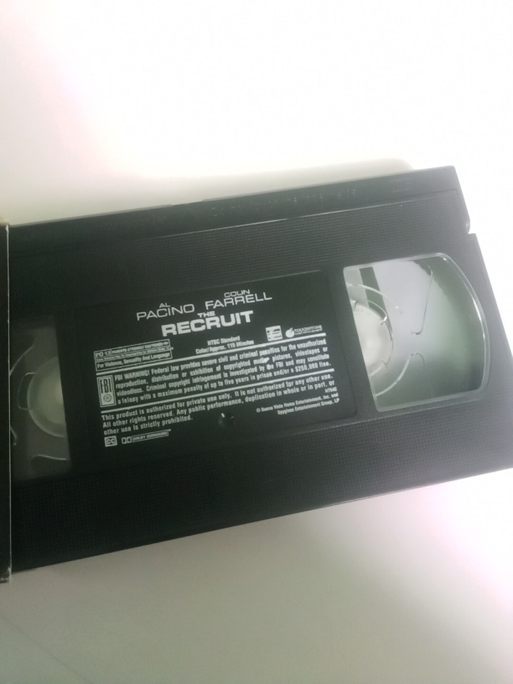 The Recruit (VHS, 2003) Al Pacino Colin Farrell CIA Thriller ...