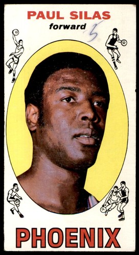 1969-70 TOPPS PAUL SILAS RC PHOENIX SUNS #61 WRITING ON FRT | eBay