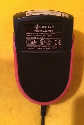 CUI INC POWER ADAPTER DMS090330-P5P-IC SWITCHING POWER SUPPLY AC ...