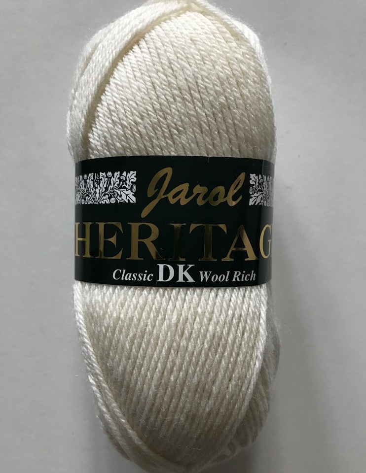 WOOLCRAFT JAROL HERITAGE Double Knitting Wool 100GRM Ball 55% Wool Very ...