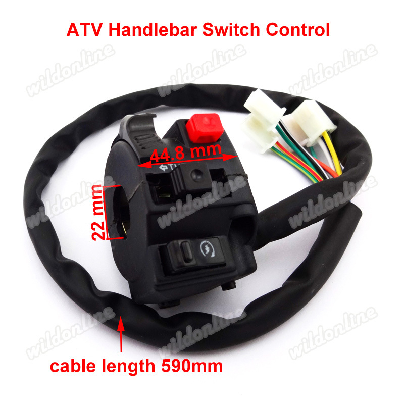 ATV Handlebar Switch Control For 50 110 125 150 200 250cc Quad 4 ...