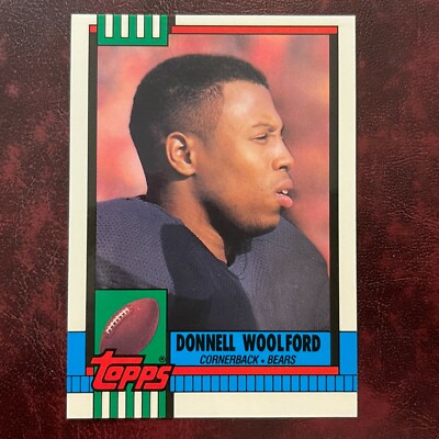 1990 Topps TIFFANY Set DONNELL WOOLFORD #379 CHICAGO BEARS ** MINT ...