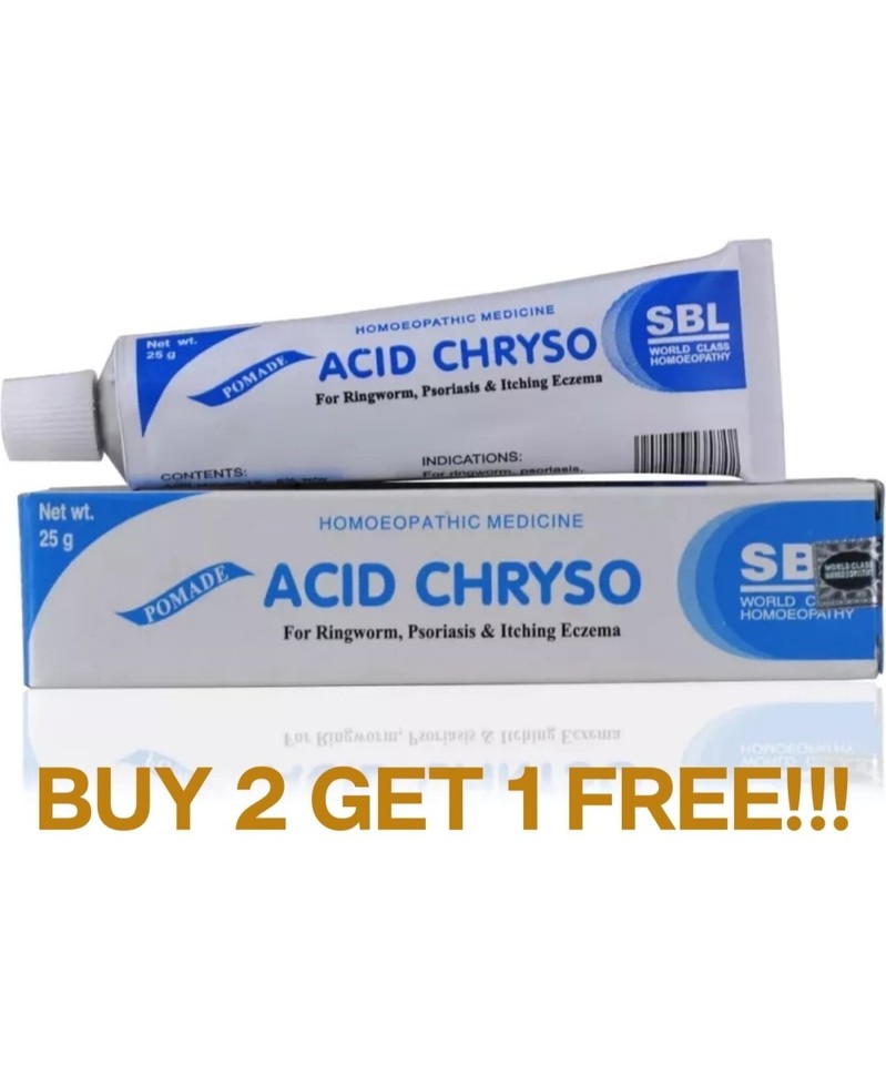 SBL Acid Chryso Ointment (25g) For itching in Psoriasis, Ringworm ...