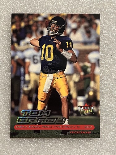 2000 Fleer Ultra Tom Brady Rookie Card RC #234 Patriots/Michigan GOAT ...