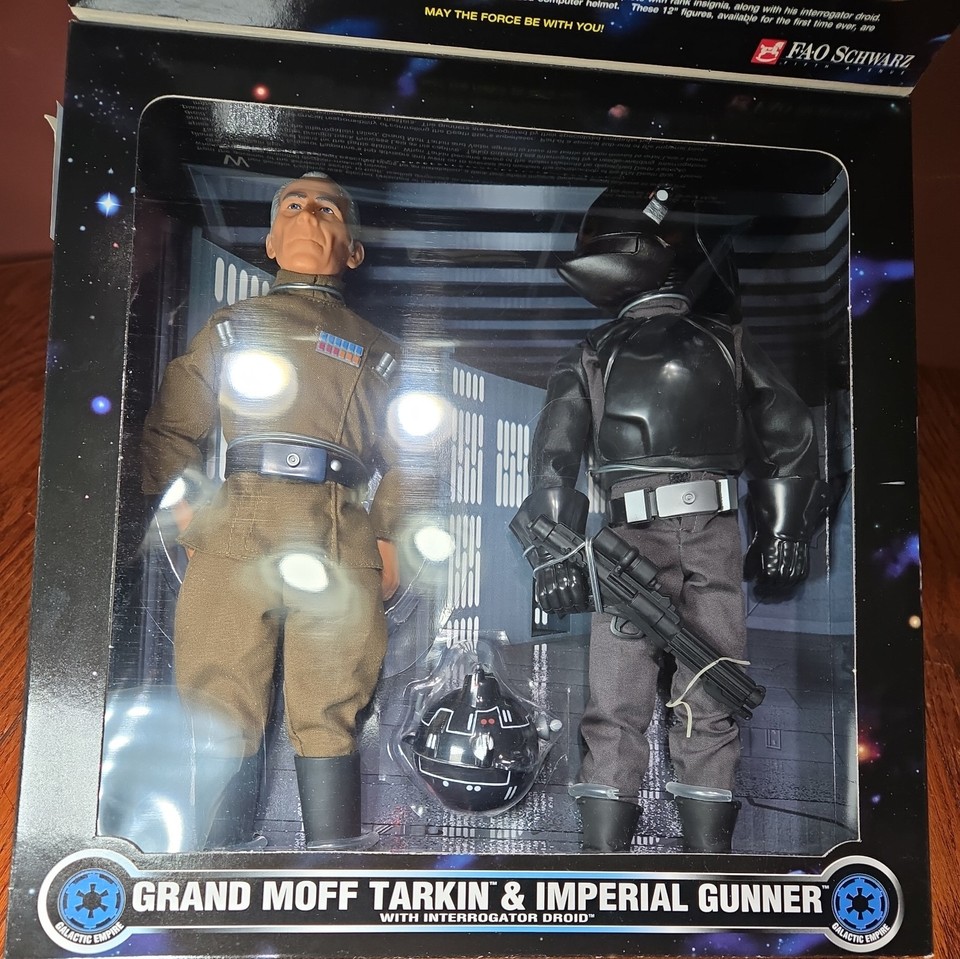 NOS 1997 STAR WARS Collector Series Grand Moff Tarkin & Imperial Gunner ...