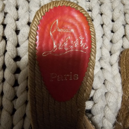 Christian Louboutin Rope Wedge Heels | eBay