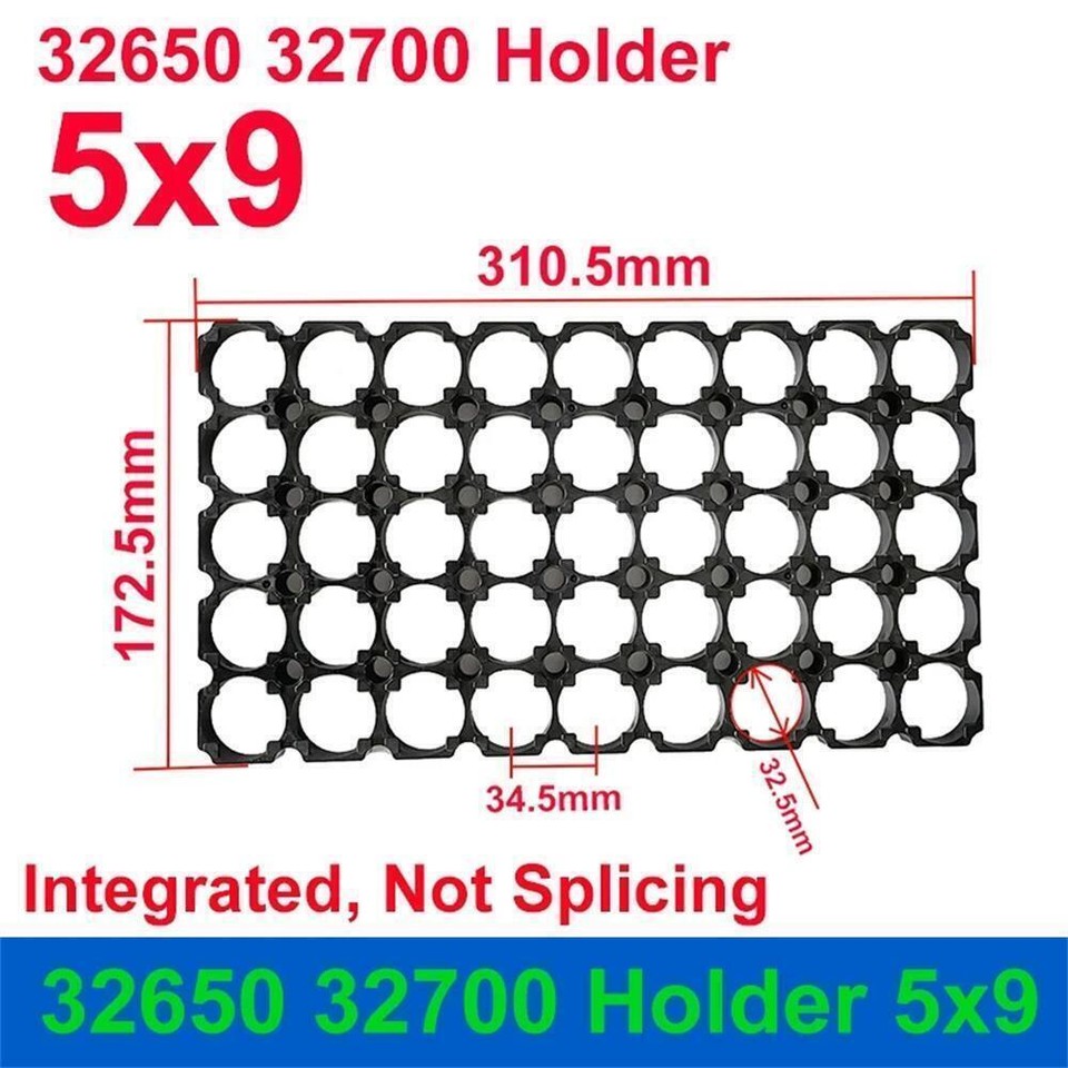 12V 100Ah Battery Case Holder for 32650 32700 Cells 12.8V LiFePO4 Empty ...