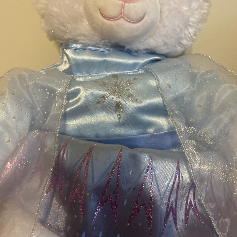 Build a Bear Workshop Disney Frozen ELSA Bear 17" Plush Stuffed/w ...