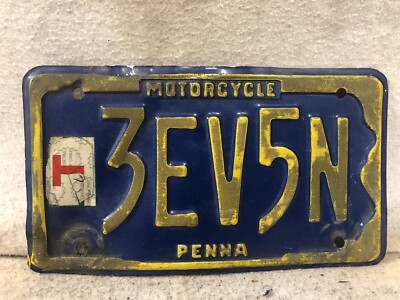 Pennsylvania Motorcycle License Plate | eBay