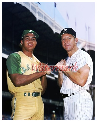 MLB Oakland A's Reggie Jackson New York Yankees Mickey Mantle Color 8 X ...
