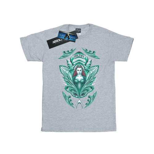 DC Comics Mens Aquaman Mera Crest T-Shirt (BI11541) | eBay