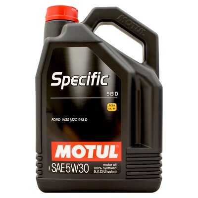 Motul Specific Ford 913 D 913D 5w-30 5w30 Fully Synthetic Engine Oil 5 ...