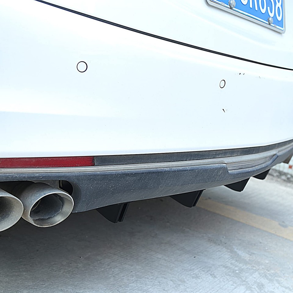 For Acura TSX Rear Lip Bumper Diffuser Shark 5 Fin Spoiler Wing ...