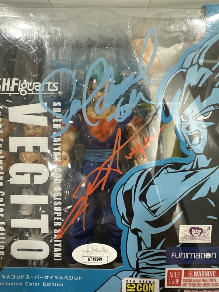 SH Figuarts SDCC Event Exclusive Vegito Signed Christopher & Sean Voice ...