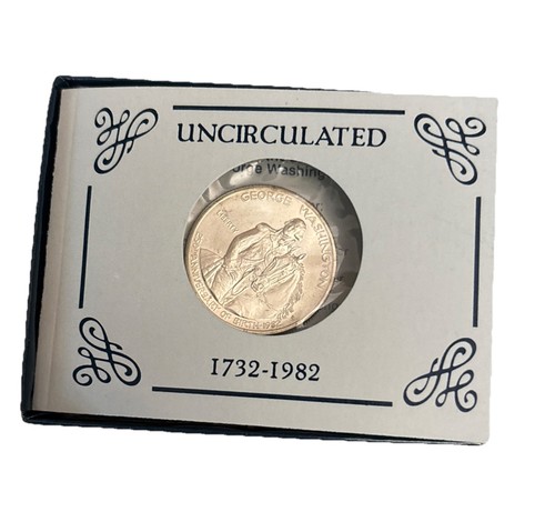 George Washington Commemorative Half 1982 D Uncirculated Silver OGP | eBay