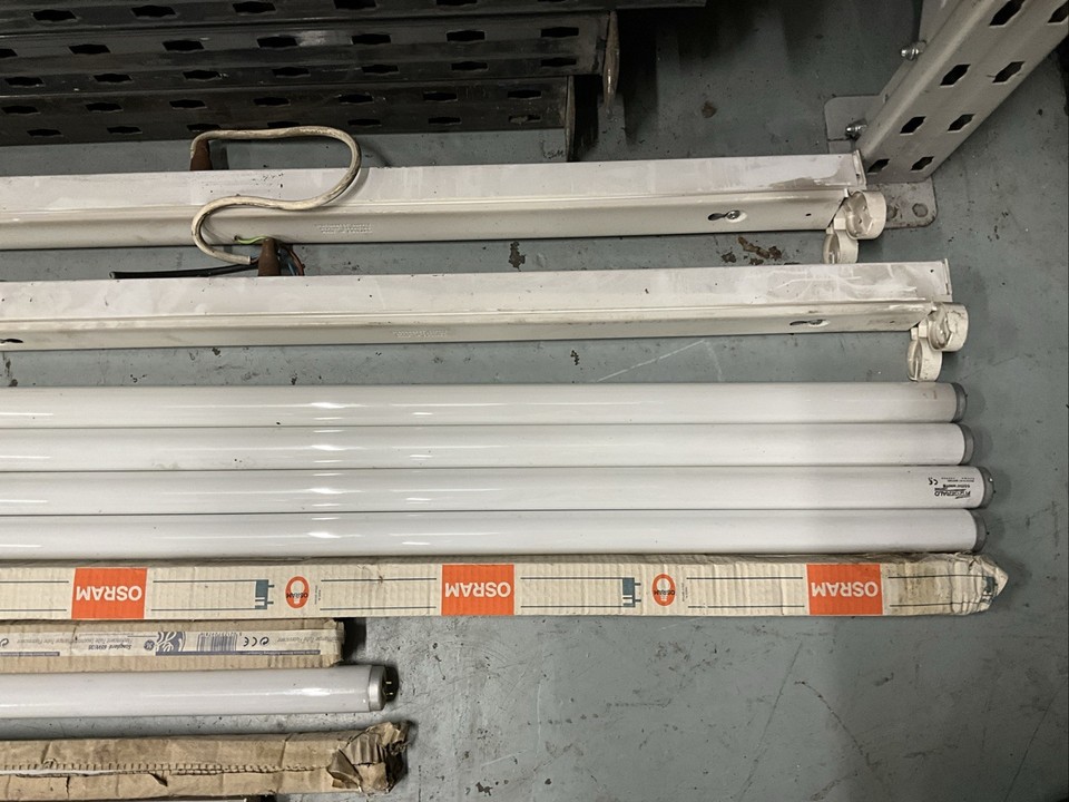 Used fluorescent light tubes And Fittings Job Lot Various Sizes | eBay UK