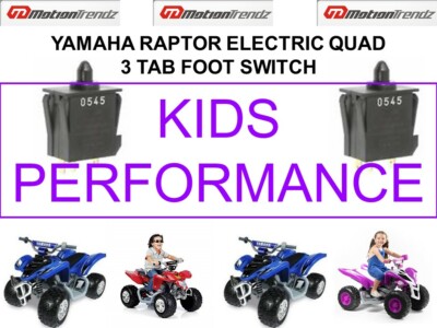 YAMAHA RAPTOR ELECTRIC QUAD NEW 3 TAB FOOT SWITCH | eBay