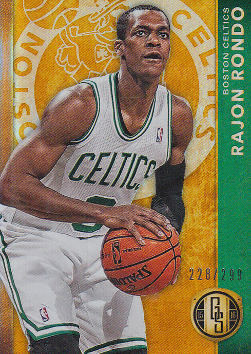 2015-16 Panini Gold Standard Basketball Card #54C Rajon Rondo Celtics ...