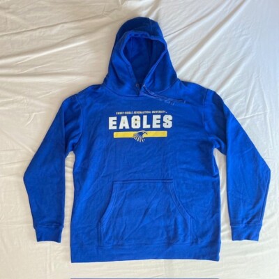 *NWT* EMBRY-RIDDLE EAGLES Fanatics Blue NCAA Pullover Hoodie Sweatshirt ...