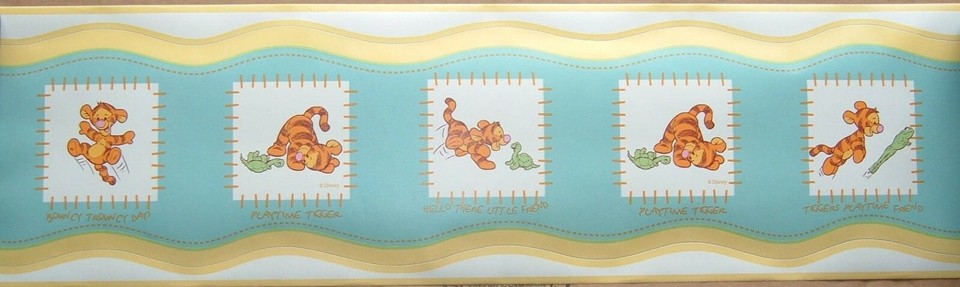 DISNEY BABY TIGGER WALLPAPER BORDER SELF ADHESIVE 10MTR | eBay