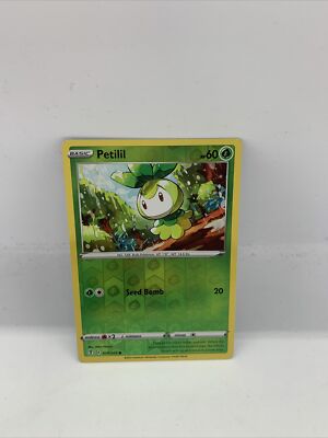 Pokemon Card Evolving Skies 9/203 009/203 Petilil Reverse Holo Common ...