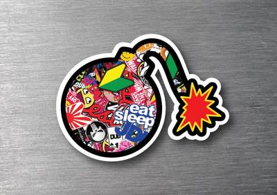 JDM Stickerbomb Bomb sticker quality vinyl car jdm funny rude drift ...