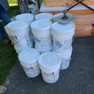 DryVit Stucco Sandblast paint color #139 Adobe Accent 5 gallon buckets ...