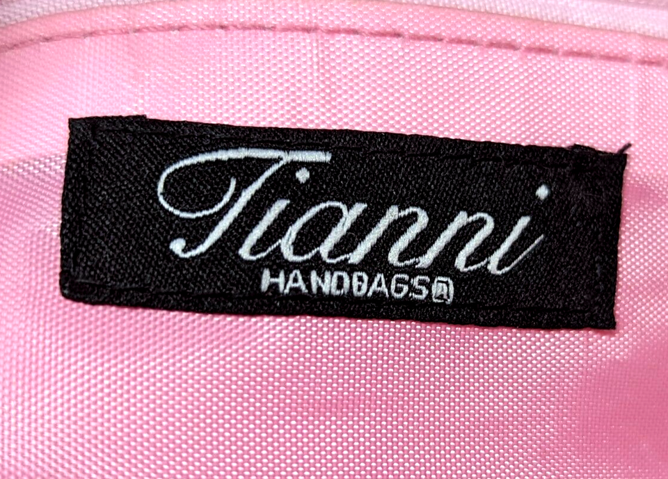 VTG Tianni Floral Pink Green Paisley Large Shopper Shoulder Bag Tote ...
