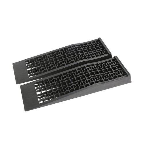 2PC Black Low Rise 28 x 8 x 3in Wheel Chocks Plastic Tire Ramps Prevent ...